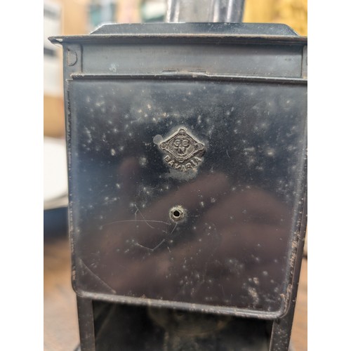 Rare vintage GBN Bavaria tin plate projector in original pine box with ...