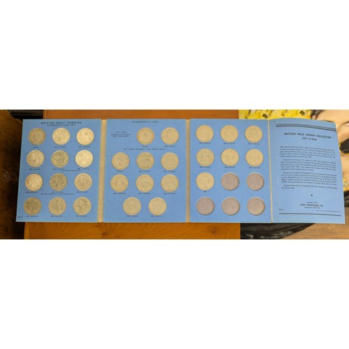 Whitman British Half Crowns Coin Album with Collection of George VI and ...