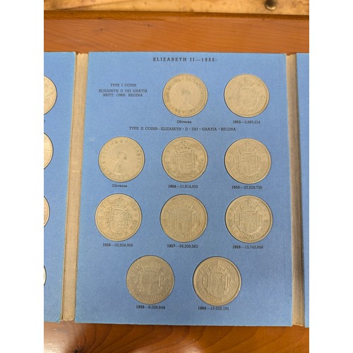 Whitman British Half Crowns Coin Album with Collection of George VI and ...