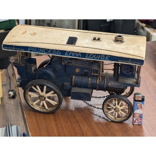A Vintage Painted Metal Model of a Showman's Engine, 'Princess Emma Louise'