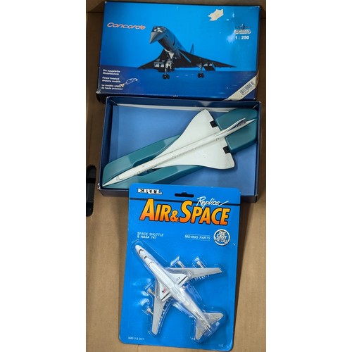 A Schabak Air France Concorde 1:250 Die-Cast Model and an ERTL Air ...