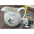 A Burleigh Macallan Whisky Water Jug and a Drioli Figurine Liqueur Bottle