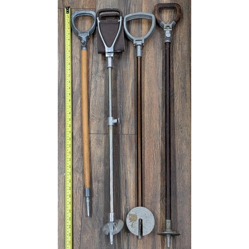Four Vintage Shooting Sticks