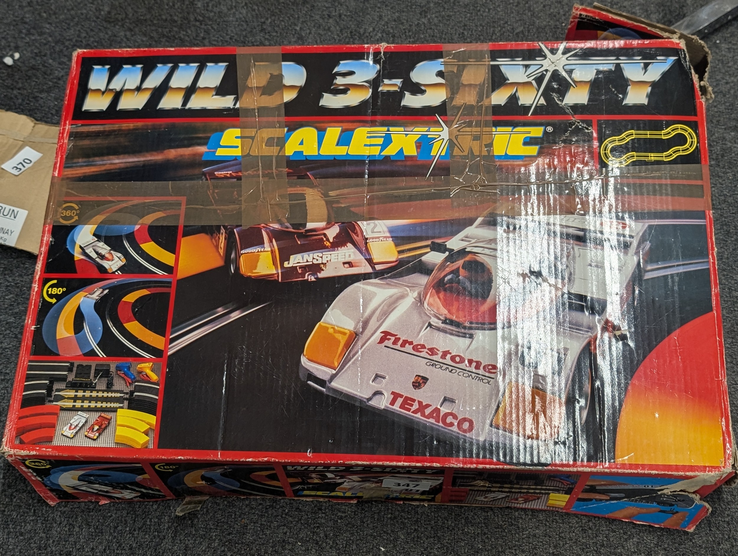 Vintage Scalextric Wild 3-Sixty Racing Game With Mini Cars