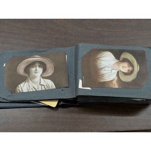 Early 20th Century Postcard Album with a Collection of Photographic ...