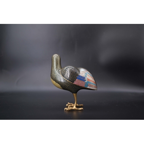 An Attractive Cloisonne Quail, mid Qing dynasty the valiant bird ...