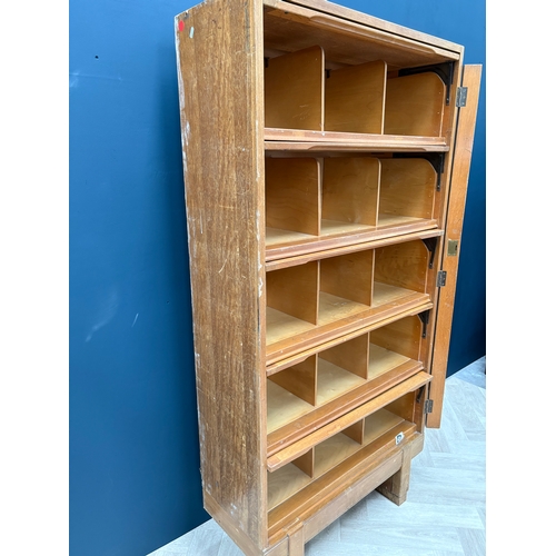 Vintage haberdashery style cupboard with pull out drop down drawer ...