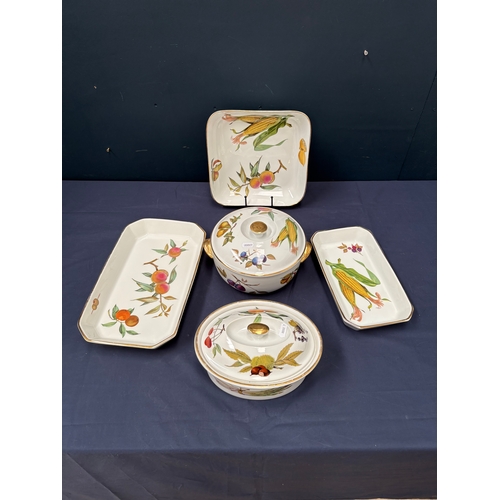 Royal Worcester Evesham China, serving dishes etc