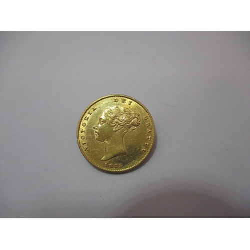 A Victorian gold half sovereign dated 1856, a circulated coin with fine ...