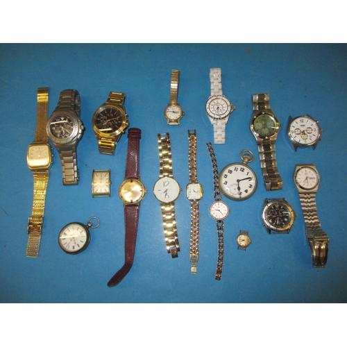 A parcel of watches to include a Citizen calendar watch, most in ...
