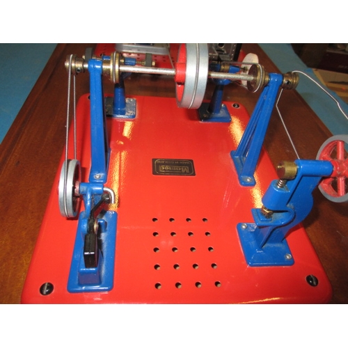 A vintage Mamod SE2A live steam model boiler and engine with an array ...