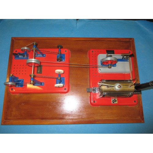 A vintage Mamod SE2A live steam model boiler and engine with an array ...