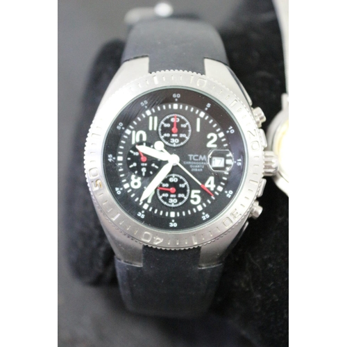 TCM Chronograph 7 Skagen Watch Untested