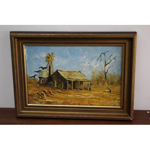 Original Oil on Board, Framed, Painting by Known Artist: Max Hagan - 37 ...