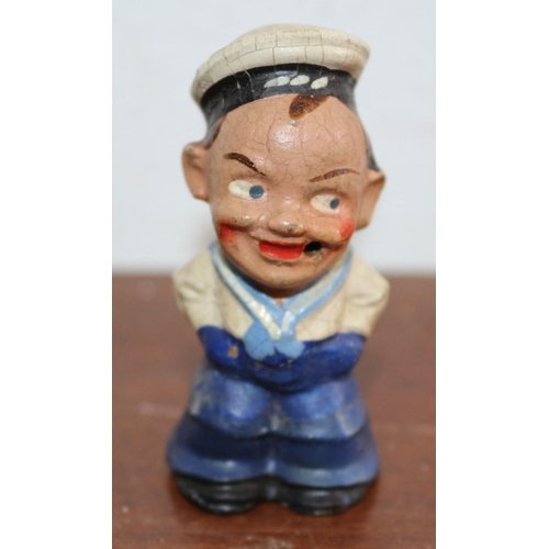 Rare Small Stabchen Raucher-Macky German Smoking Sailor Advertising Figure