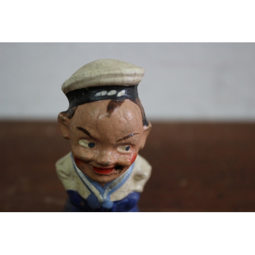 Rare Small Stabchen Raucher-Macky German Smoking Sailor Advertising Figure