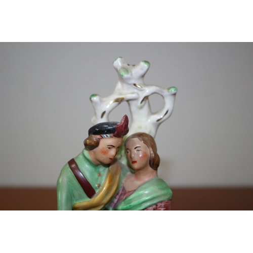 Very Rare 19th C Victorian Staffordshire Pottery Figure Depicting a ...