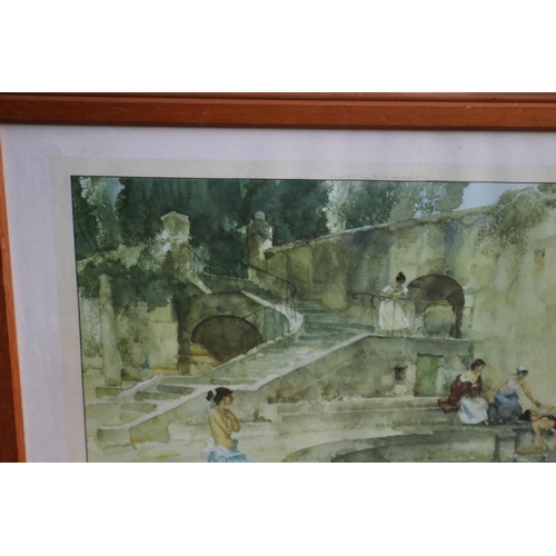 Print from Original Watercolour of Lady Bathing Naked by William ...