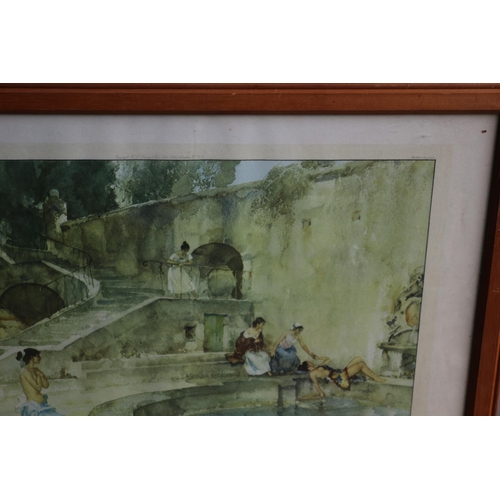 Print from Original Watercolour of Lady Bathing Naked by William ...