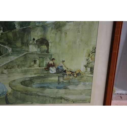 Print from Original Watercolour of Lady Bathing Naked by William ...