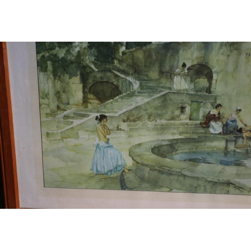 Print from Original Watercolour of Lady Bathing Naked by William ...