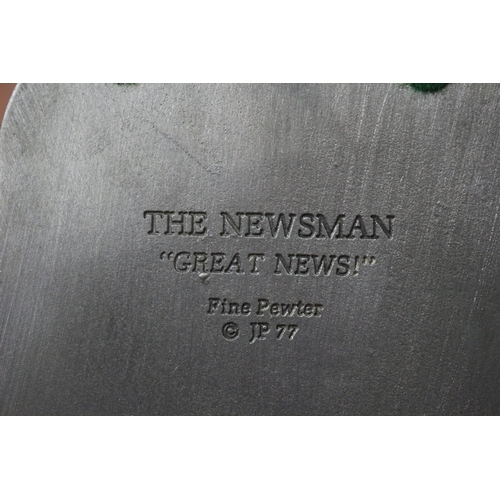 The Newsman - Great News Fine Pewter Figure 1977
