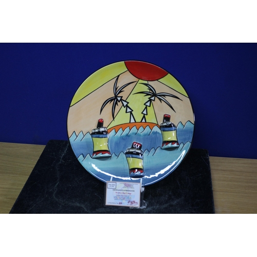 Lorna Bailey Art Deco Charger - 34cm Dia - "The Deco Ships Charger ...