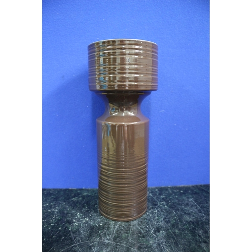Beswick Vase in Brown Hyacinth Style Mid Century, Ribbed, Marked 2161 ...