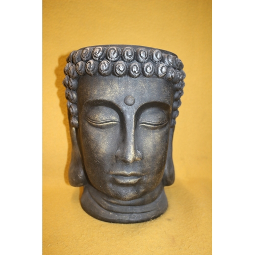 Buddha Head pot, 33cm Tall