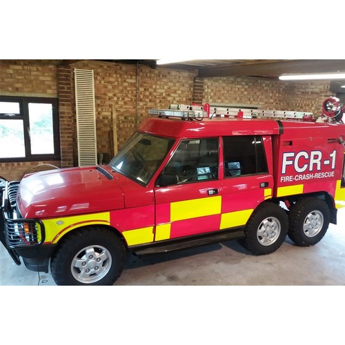1985 LAND ROVER RANGE ROVER CARMICHAEL FIRE ENGINE REGISTRATION NO ...