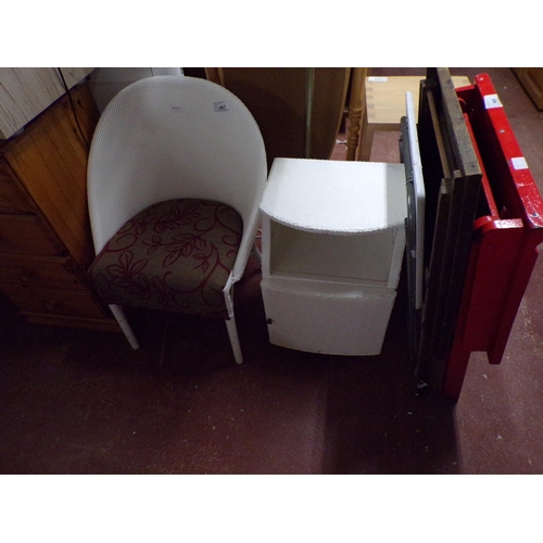 BEDROOM CHAIR & CABINET