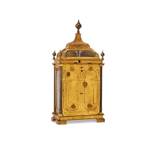 A RARE RENAISSANCE GILT BRASS AND IRON TABLE CLOCKCONTINENTAL EUROPE ...