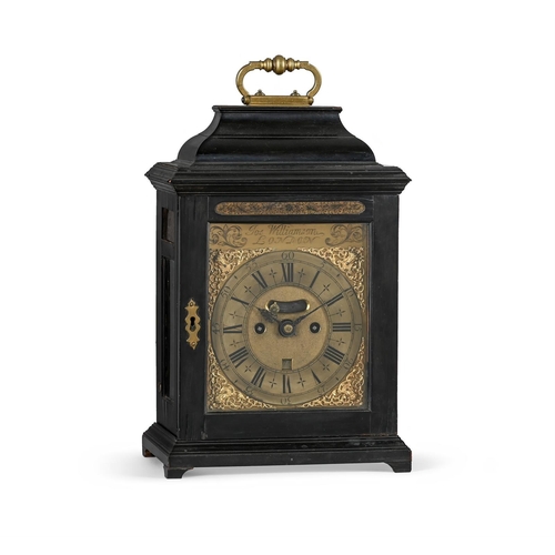 Y A QUEEN ANNE EBONY TABLE CLOCKJOSEPH WILLIAMSON, LONDON, CIRCA 1715 ...