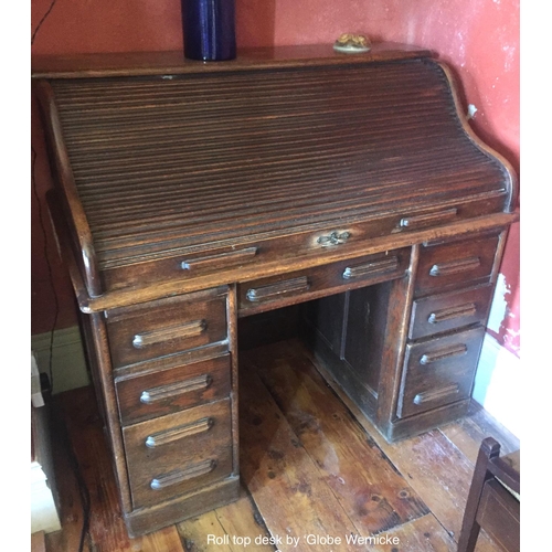 Globe wernicke roll top desk store