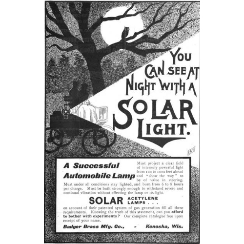 A BADGER BRASS CO. ‘SOLAR’ BRASS LAMP, manufactured by The Badger Brass ...