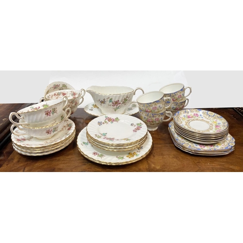 A MIXED VINTAGE TEA SERVICE COLLECTION, Makers to include ‘Old Royal ...