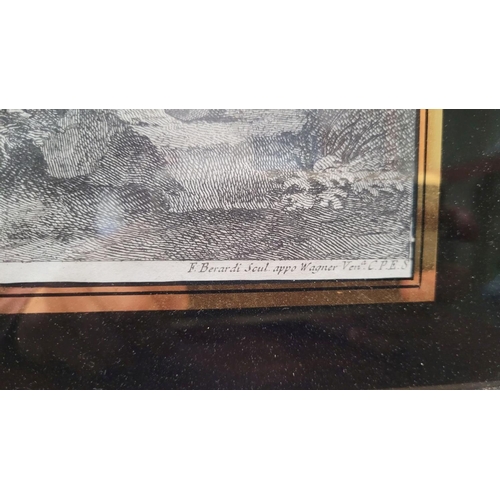 A PAIR OF FRAMED PRINTS: AFTER: GIUSEPPE ZOCCHI (ITALIAN 1717 – 1767 ...