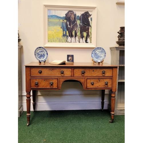 A VERY FINE EARLY 19TH CENTURY IRISH WILLIAM IV DESK BY R.B. CRONIN ...