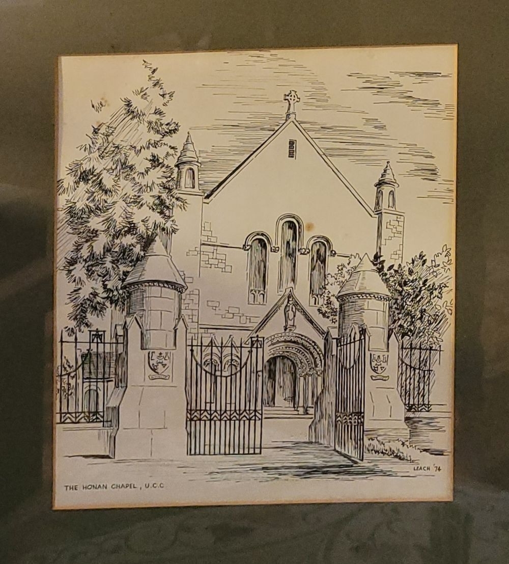 GLADYS LEACH, (IRISH, 1917 – 2014), THE HONAN CHAPEL – UCC. Signed ...
