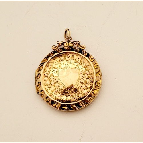 TWO VERY GOOD ANTIQUE GOLD LOCKETS; (i) A 9CT YELLOW GOLD ‘BACK & FRONT ...