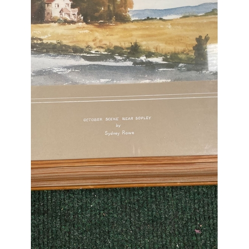 AFTER SYDNEY ROWE, ‘OCTOBER SCENE NEAR SOPLEY’, coloured print ...