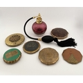 A COLLECTION OF VINTAGE LADIES COMPACTS & PERFUME BOTTLE, decorative ...