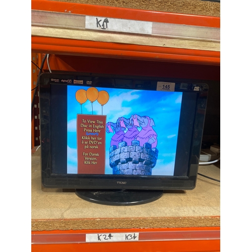 Teac 19” TV with freeview & HDMI - no remote - working
