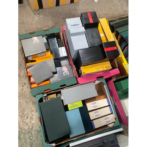Very large quantity of 35mm slide cases and magazines