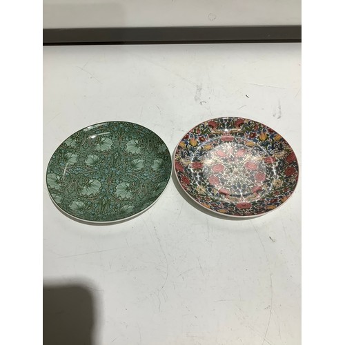 2 Dunoon bone china plates Rose and pimpernel both adapted from William ...