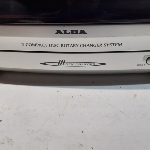 Alba stereo stacking system and speakers. 3 disc, twin tape. Model ...