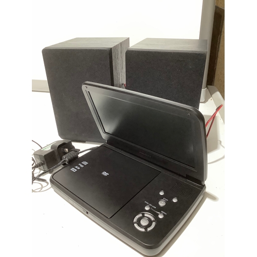 Proline portable dvd/cd player & a pair of speakers