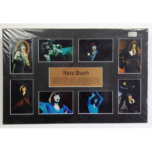 Large Kate Bush print in mount. Includes 8 colour prints and a metal ...