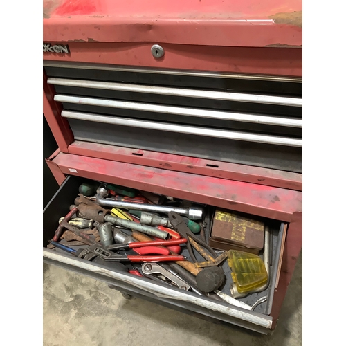 Stack-On tool box with drawers full of tools - see photos for full details