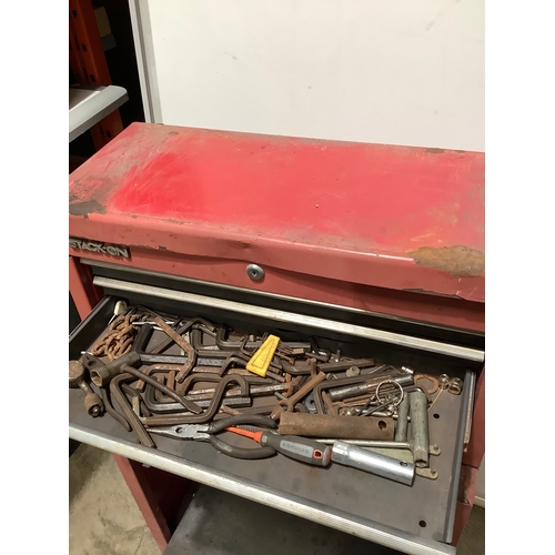 Stack-On tool box with drawers full of tools - see photos for full details